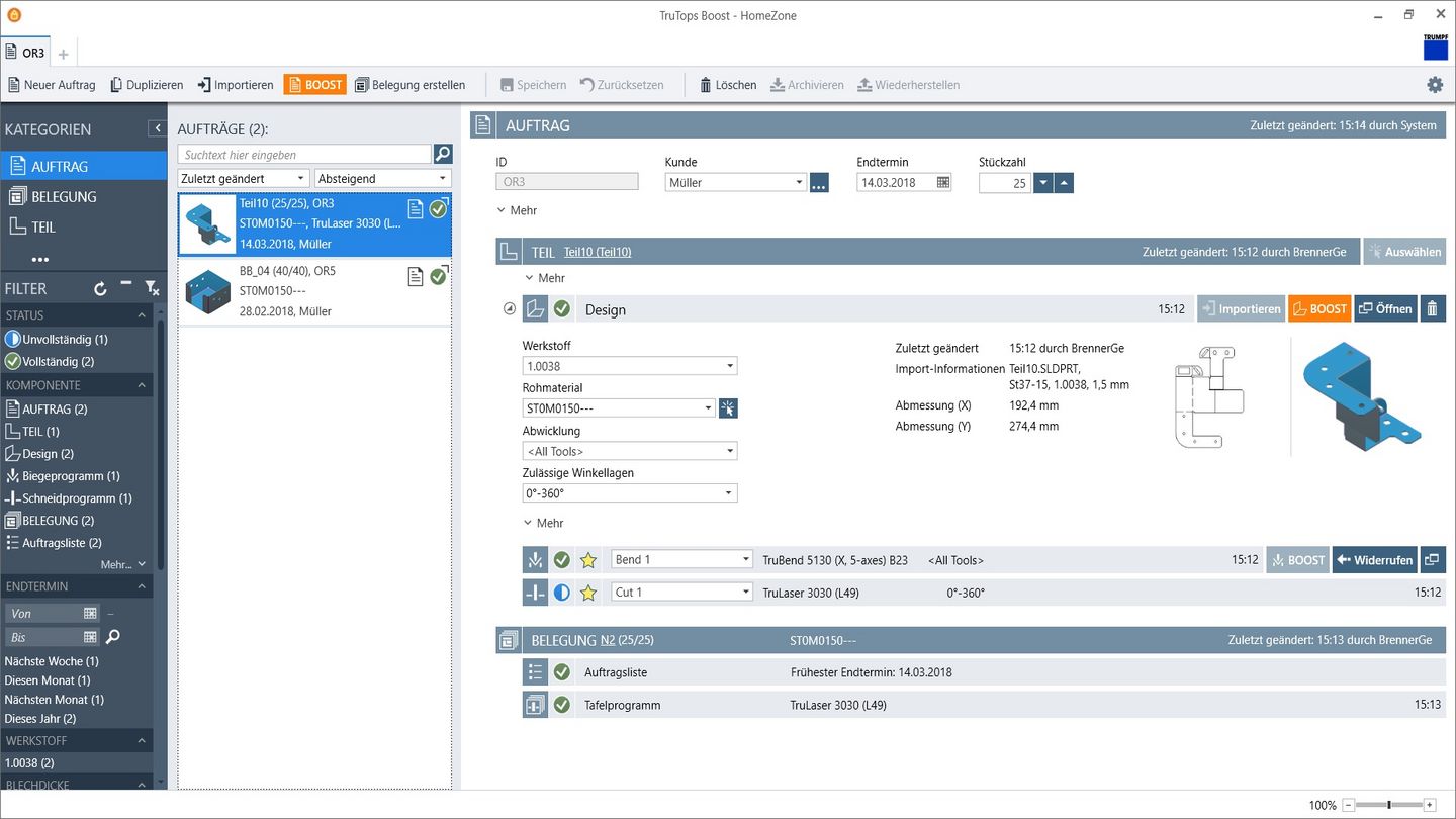 TruTops Boost | TRUMPF